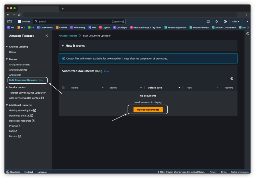 Introducing Amazon Textract Bulk Document Uploader for enhanced ...